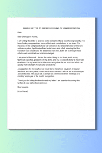 How To Express Feeling Unappreciated At Work In Letter (With Samples)