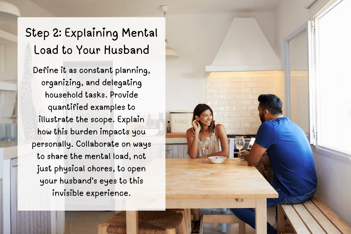 4 Steps to Effectively Explain Mental Load to Your Husband as a Working Mom
