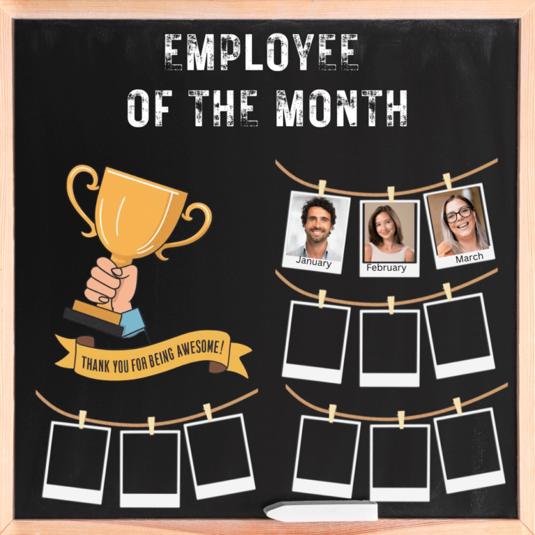 How to Decorate an Employee of the Month Board: 20 Ideas to Showcase ...