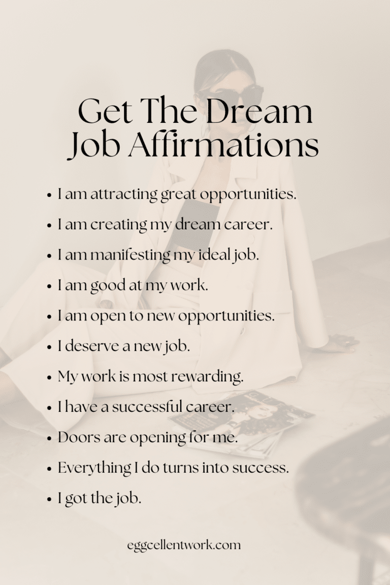 111+ Powerful Affirmations For Manifesting Your Dream Job