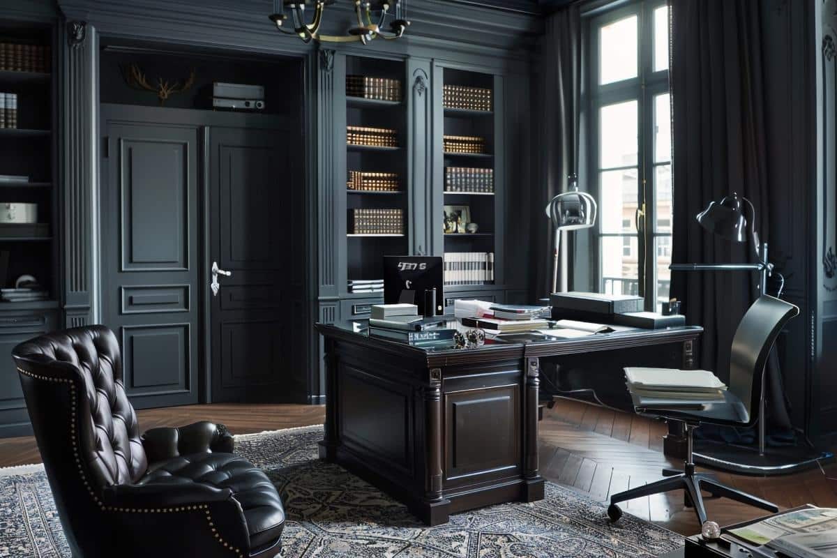 21 Moody Gothic Home Office Ideas That Exude Dark Academia Sophistication