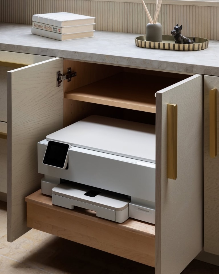 18 Clever Hidden Printer Storage Ideas That Look Like Furniture