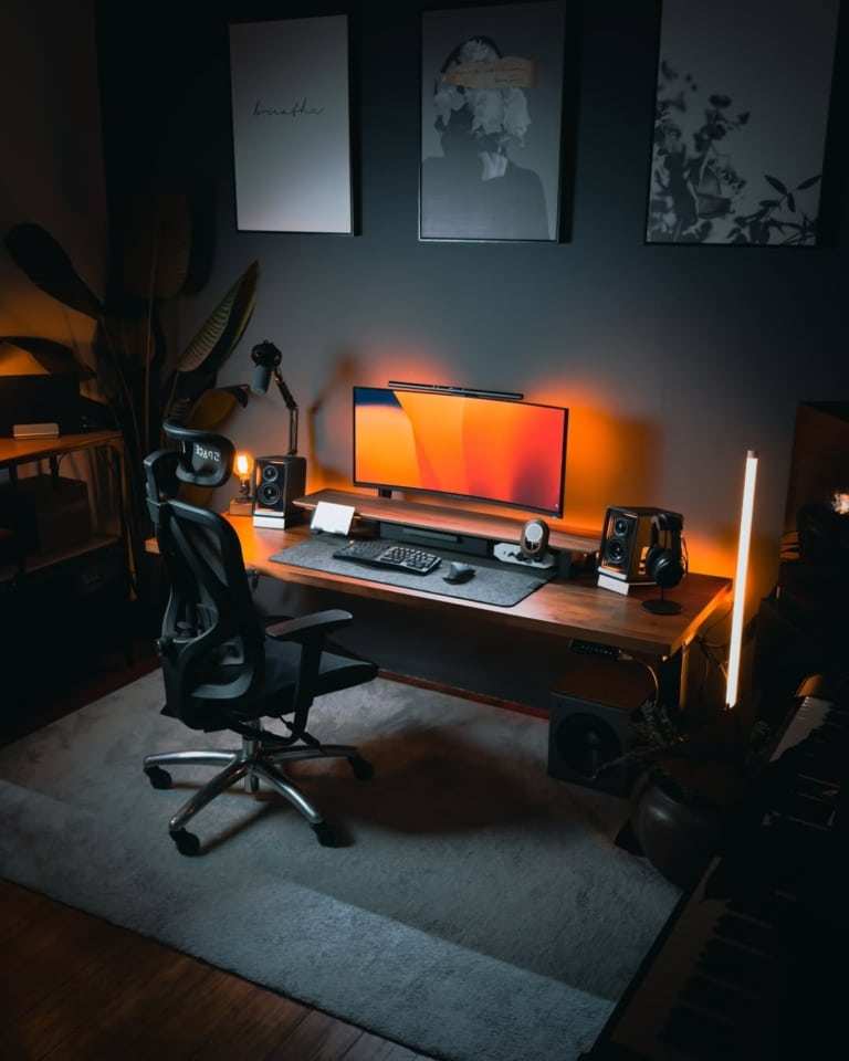 19 Gorgeous Home Office Lighting Ideas That Will Brighten Your Space ...