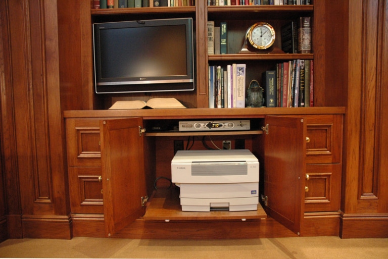 18 Clever Hidden Printer Storage Ideas That Look Like Furniture
