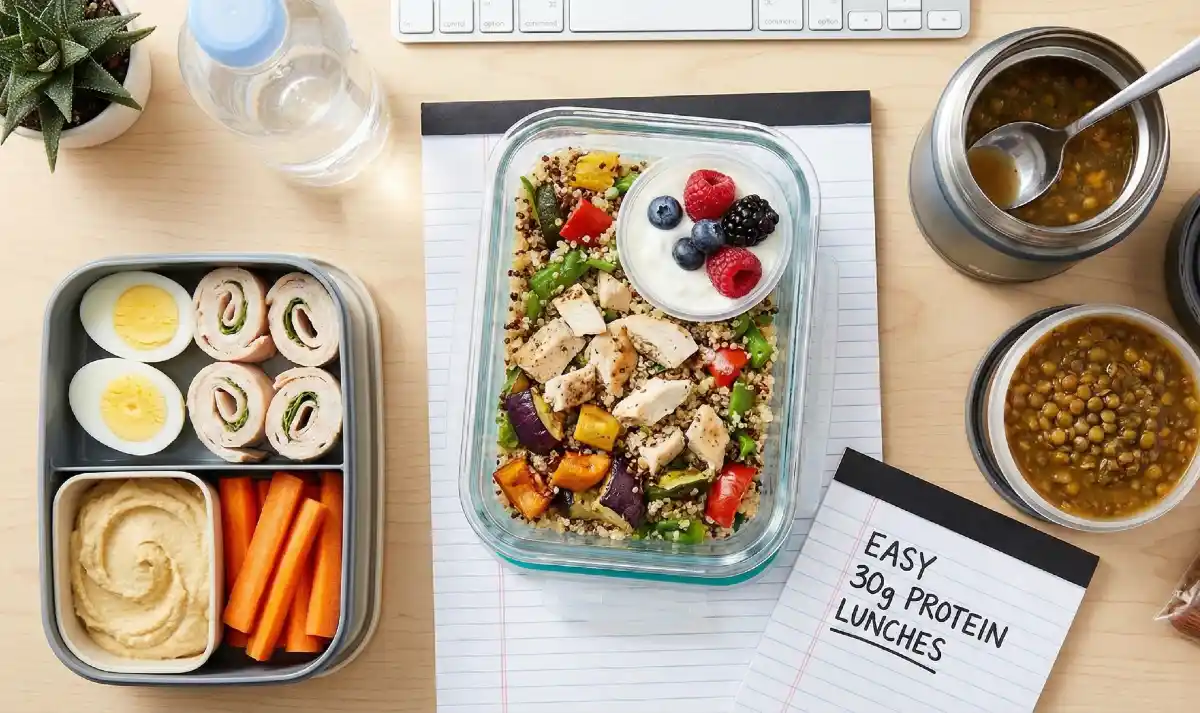 15 Easy 30g Protein Lunch Ideas for Work to Keep You Full All Day
